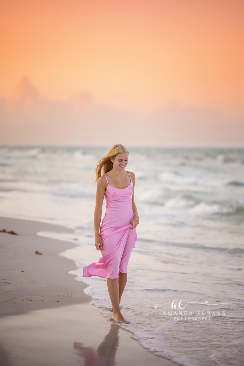 Miss Kate - Seaside Sunrise Senior Session | AMANDA EUBANK PHOTOGRAPHY