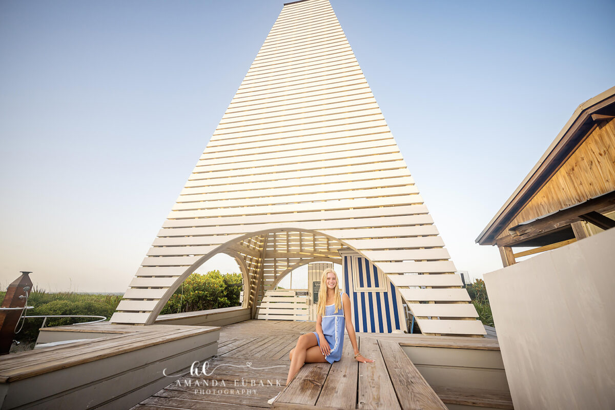 Miss Kate - Seaside Sunrise Senior Session | AMANDA EUBANK PHOTOGRAPHY