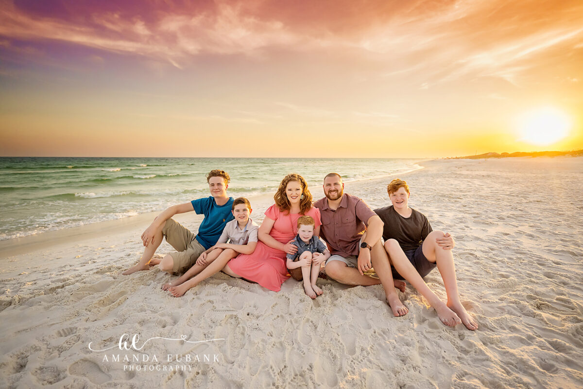 Destin Family Sunset Photographer | G Family Beach Session