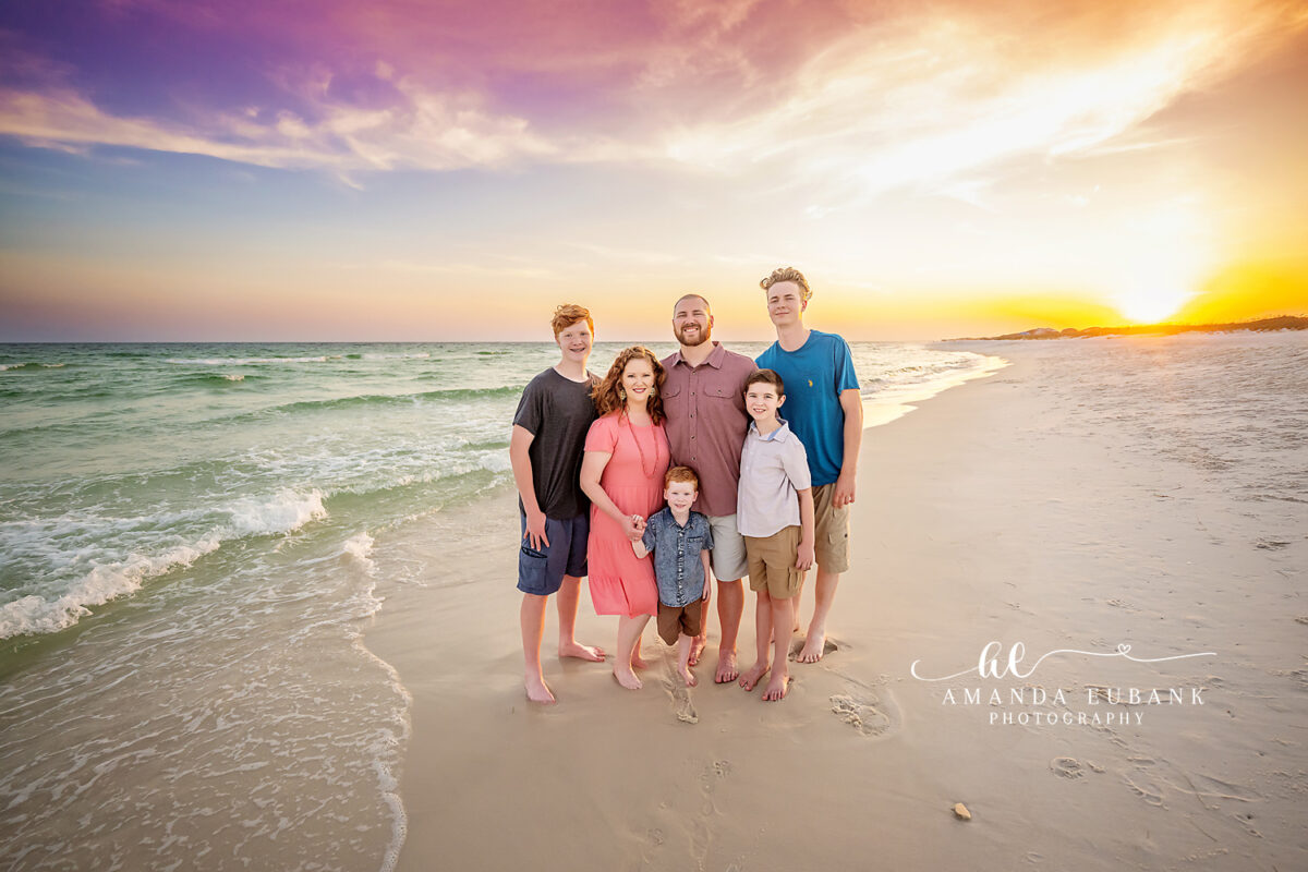 Destin Family Sunset Photographer - "G" Family | AMANDA EUBANK PHOTOGRAPHY
