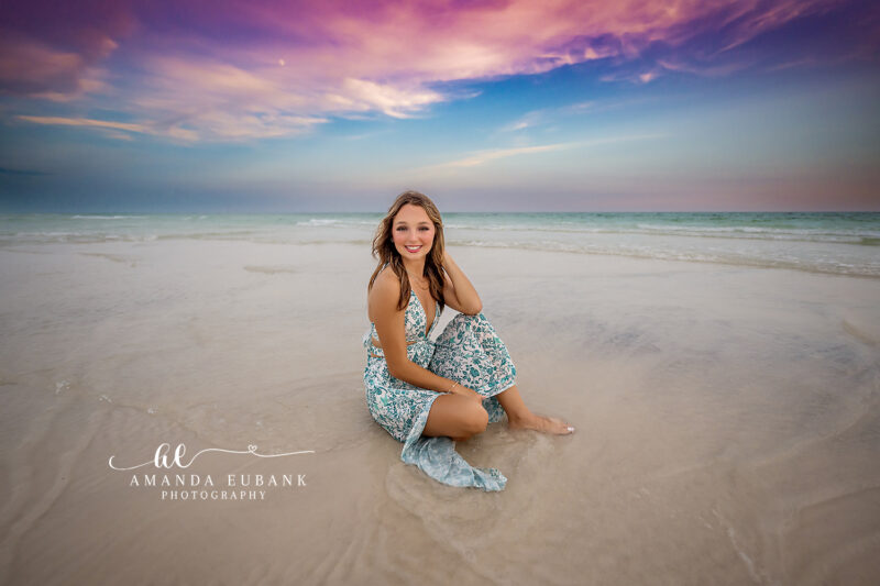 30A Beach Senior Session - Miss "P" | AMANDA EUBANK PHOTOGRAPHY