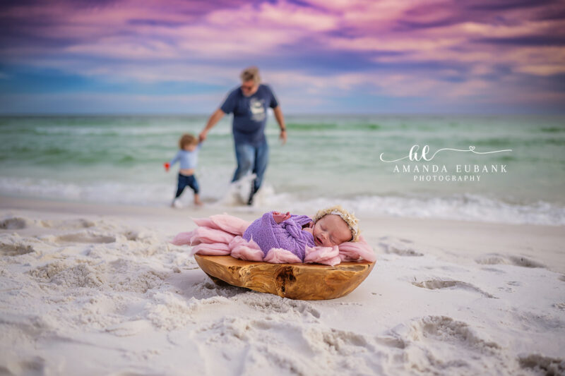 Destin Newborn Photographer | Miss Dorthy Sunset Session