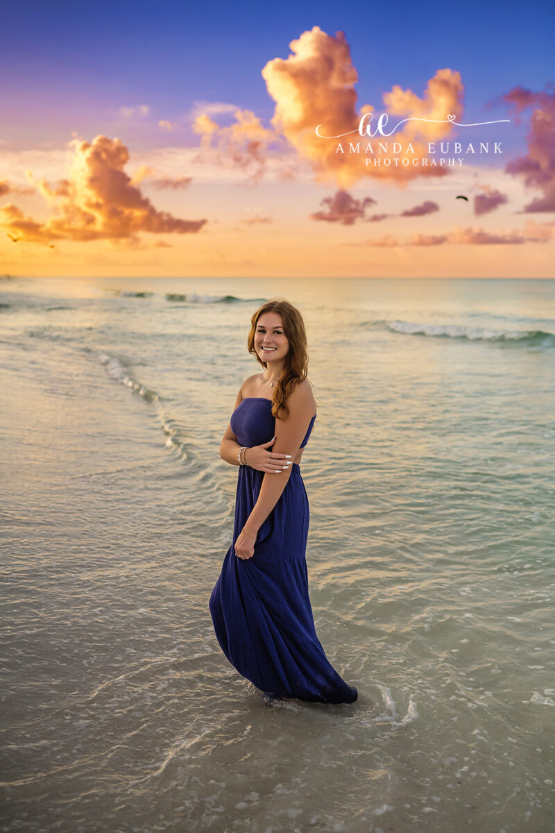 Miss M - Destin Senior Sunrise Session | AMANDA EUBANK PHOTOGRAPHY