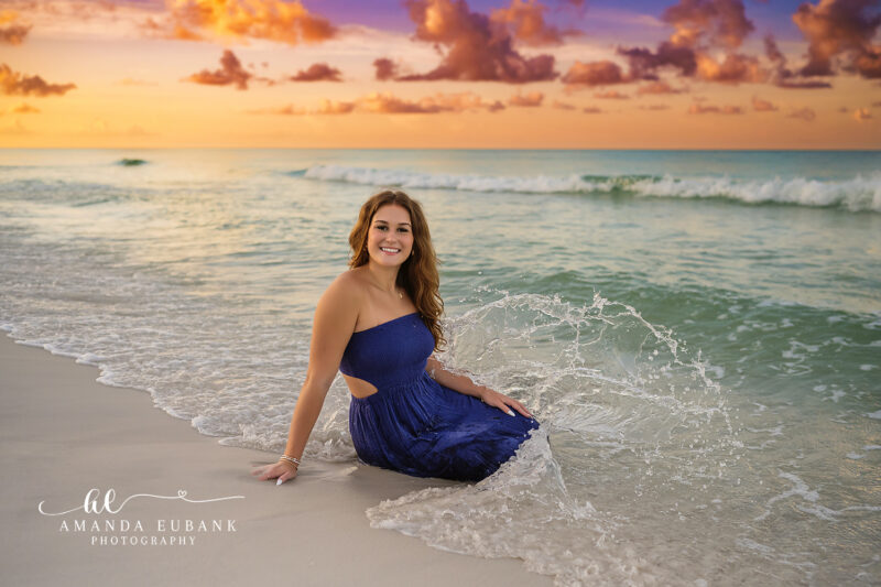 Miss M - Destin Senior Sunrise Session | AMANDA EUBANK PHOTOGRAPHY