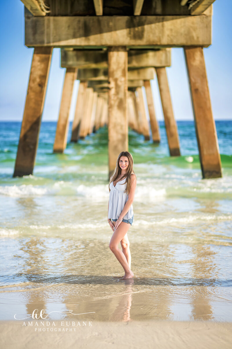 Fort Walton Beach Senior Ava Centered Beneath the Okaloosa County Pier ...